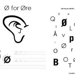Bogstav øvelser med sjove opgaver for børn - print selv