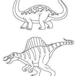 Malebog Dinosauer | Print Selv Malebog med Dinosauer til Børn