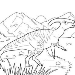 Malebog Dinosauer | Print Selv Malebog med Dinosauer til Børn