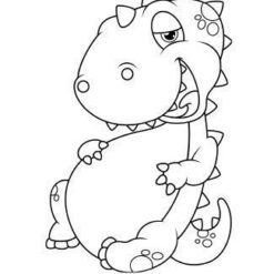 Malebog Dinosauer | Print Selv Malebog med Dinosauer til Børn