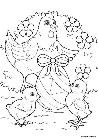 Malebog Påske | Print Selv Malebog med Påske motiver til Børn