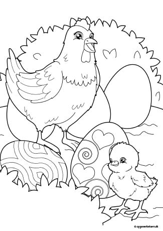 Malebog Påske | Print Selv Malebog med Påske motiver til Børn